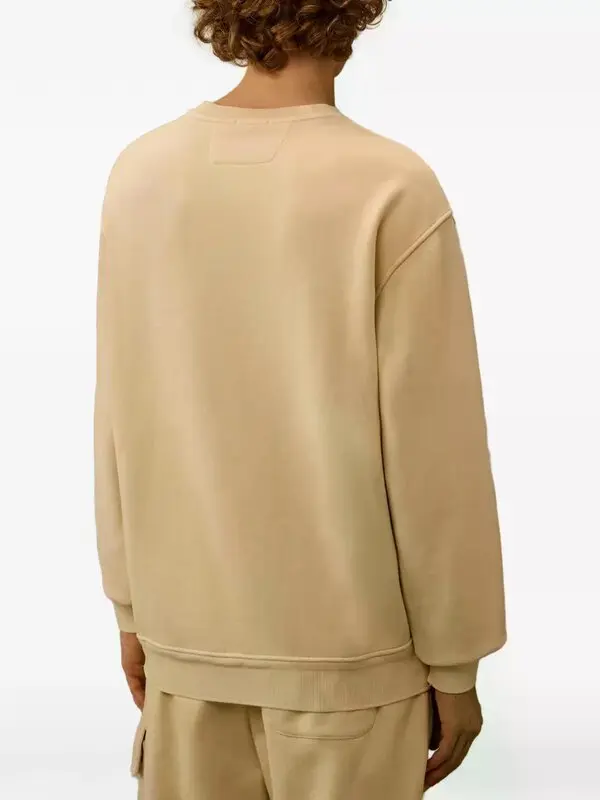 C.P. COMPANY Logo-embroidered Cotton Crewneck Sweatshirt