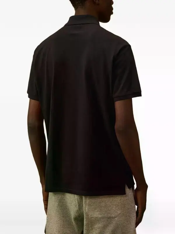 C.P. COMPANY Short-sleeve Point-collar Cotton Polo Shirt