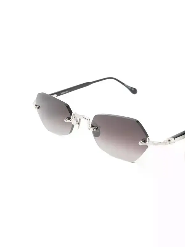 Matsuda Geometric Rimless Sunglasses - Black
