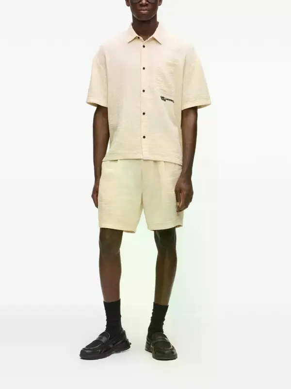 Karl Lagerfeld Crinkled Shorts