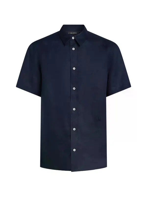 Karl Lagerfeld Embroidery Linen Shirt