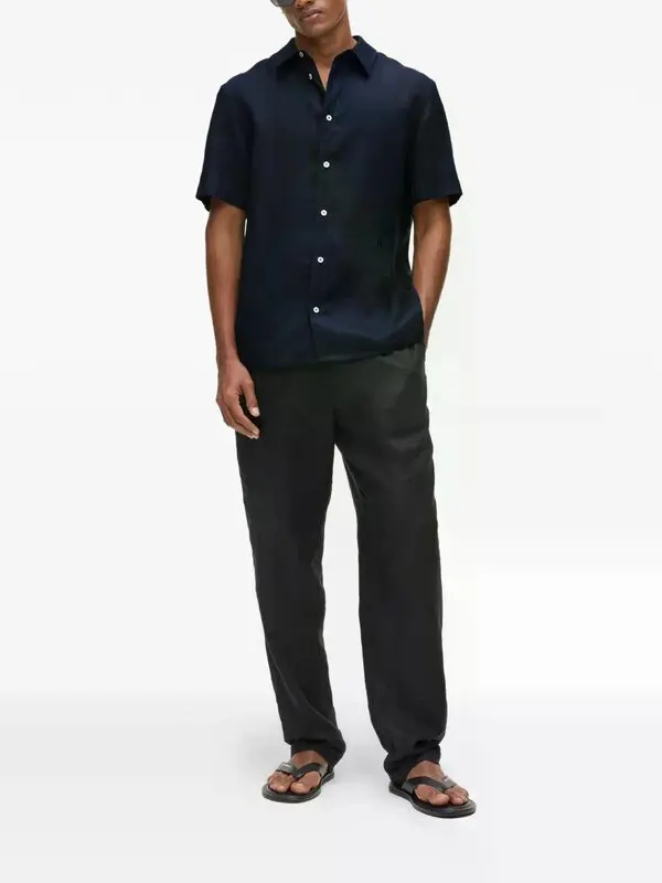 Karl Lagerfeld Embroidery Linen Shirt