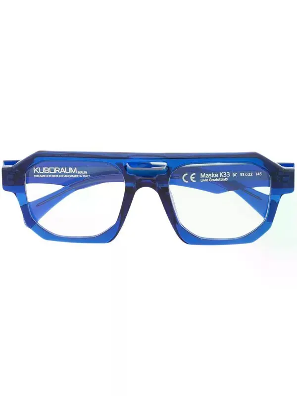 KUBORAUM Aviator Acetate Eyeglasses - Blue