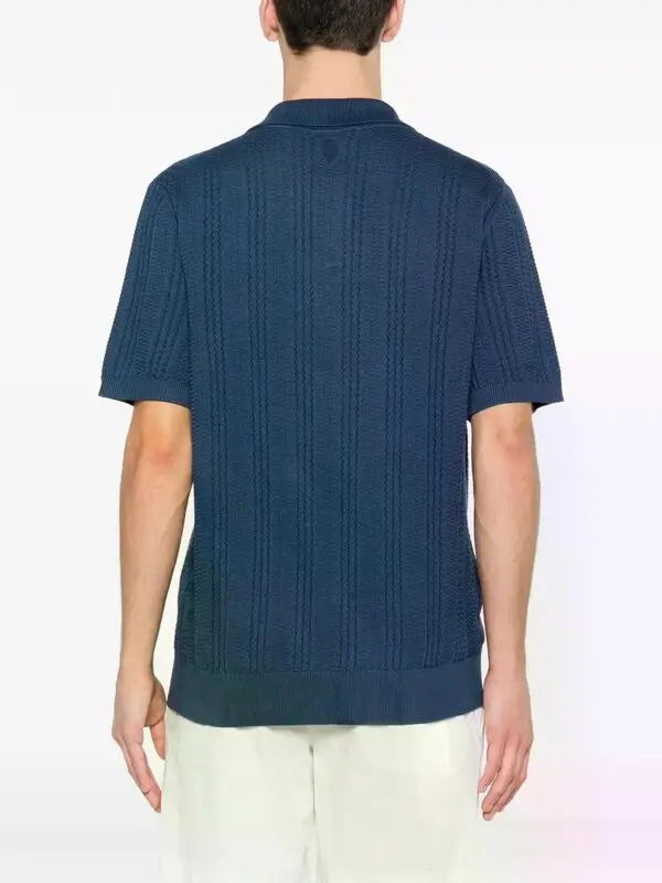 Canali Textured T-shirt - Blue