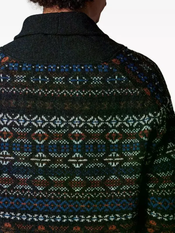 Paul Smith Fair Isle Shawl Collar Cardigan