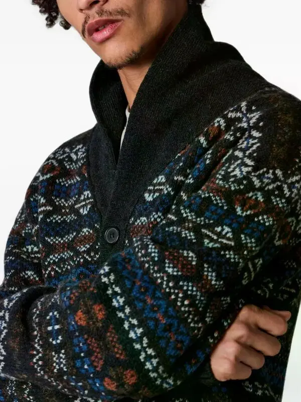 Paul Smith Fair Isle Shawl Collar Cardigan