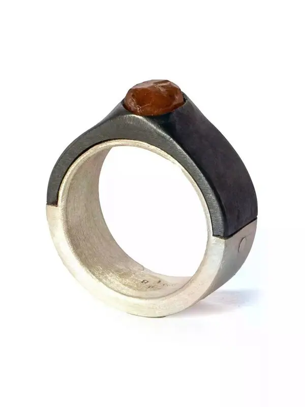 PARTS OF FOUR Sistema Sterling Ring With Spessartite