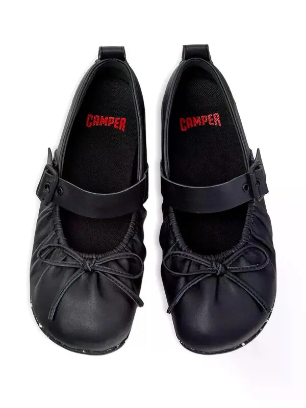 Camper Wabi Buckle-fastening Ballet Flats - Black