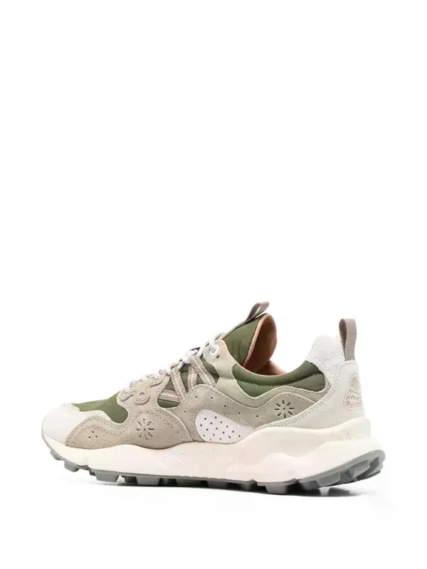 FLOWER MOUNTAIN Yamano 3 Nubuck Leather Sneakers - Green