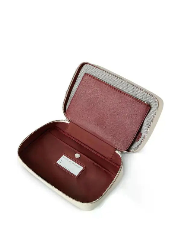 Brunello Cucinelli Fine Grain Leather Travel Beauty Case