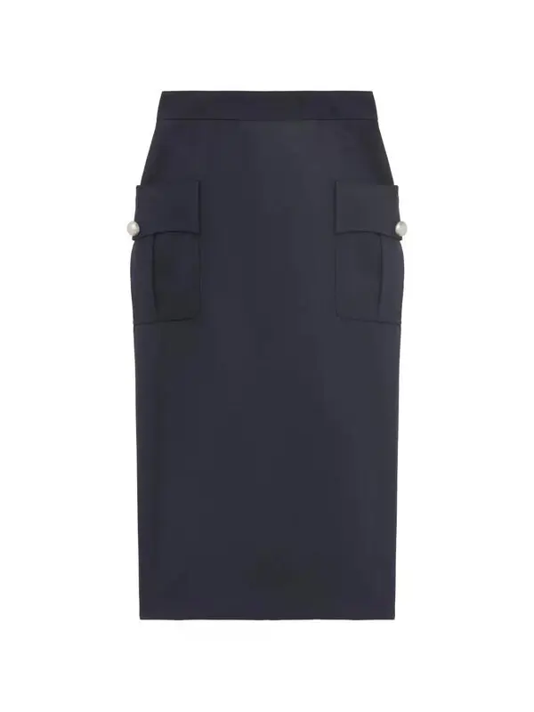 Alexander McQueen Patch-pocket Midi Skirt