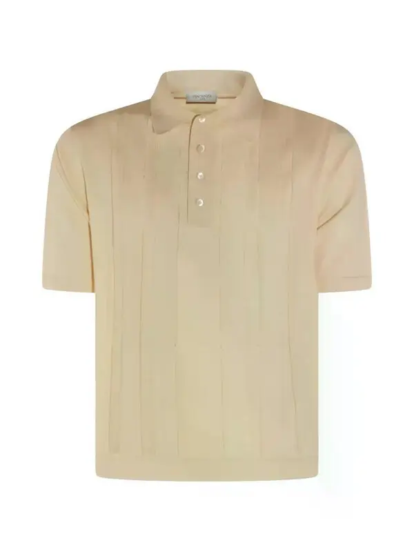 PIACENZA CASHMERE 1733 Vertical-stripe Polo Shirt