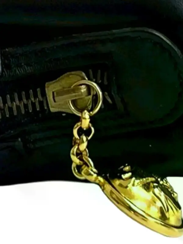 FERRAGAMO Mini Studded Leather Satchel - Black