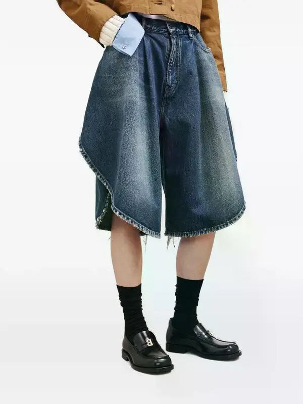 Balenciaga Tulip Denim Shorts