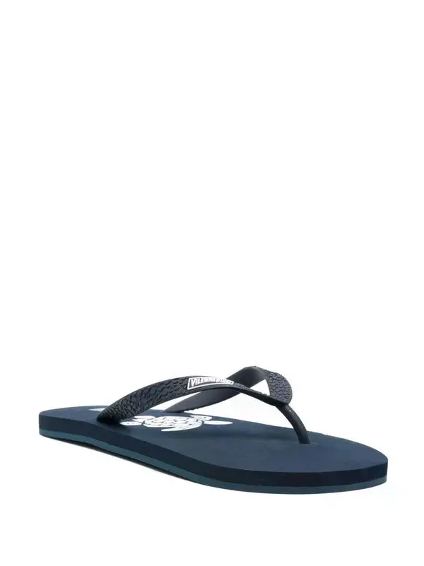 Vilebrequin Graphic-print Logo-patch Flip-flops