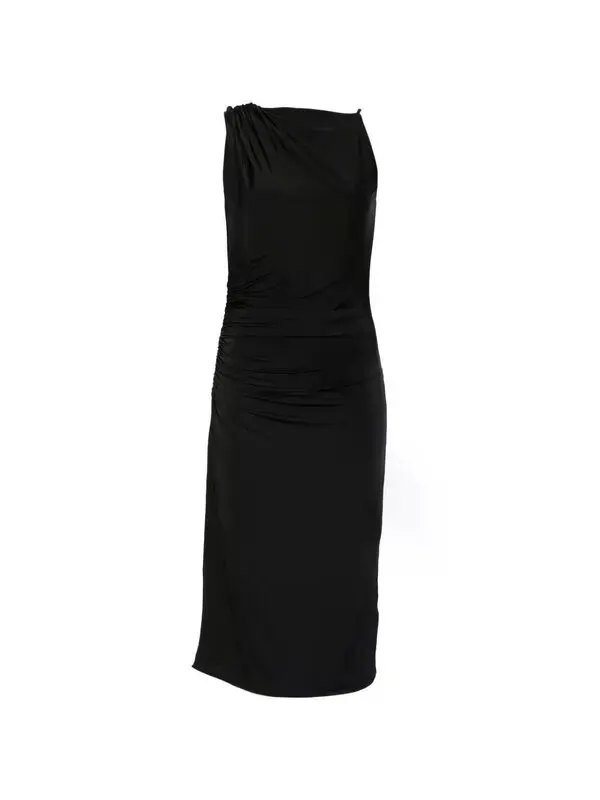 Marella Sleeveless Draped Midi Dress