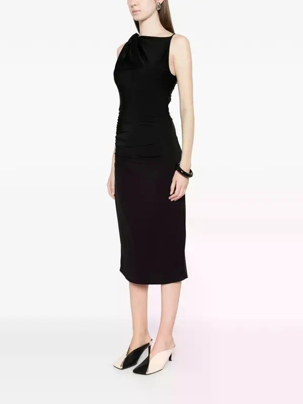 Marella Sleeveless Draped Midi Dress