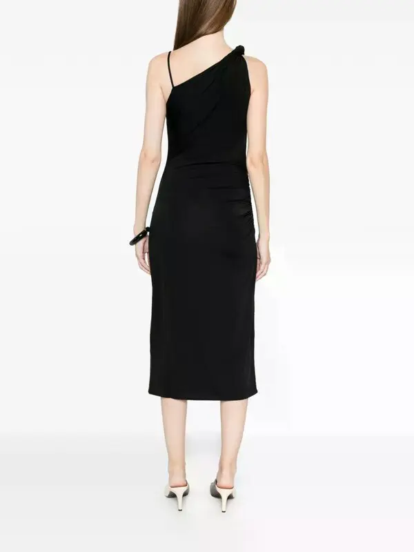 Marella Sleeveless Draped Midi Dress