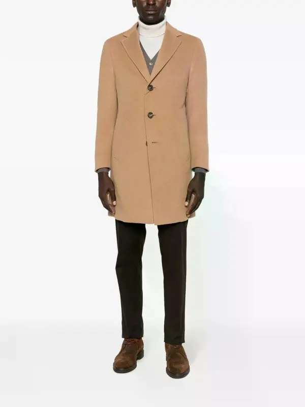 Canali Single-breasted Camel Hair Coat