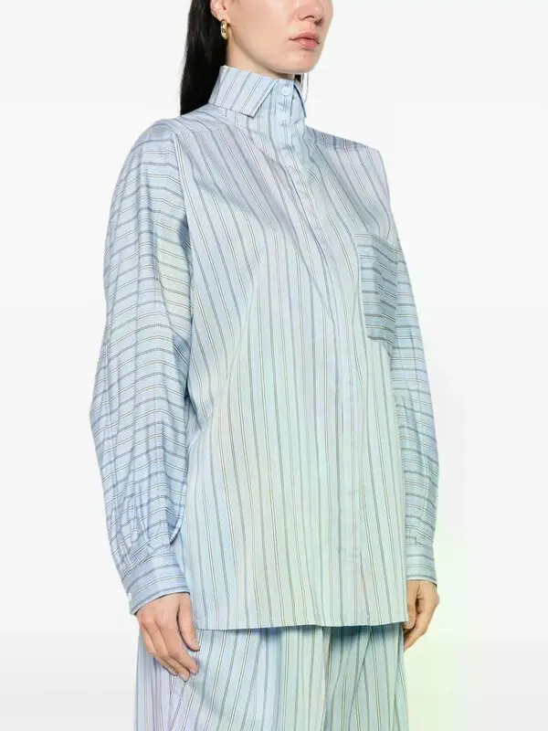 IRO PARIS Striped Shirt With Pointed Collar And Chest Pocket