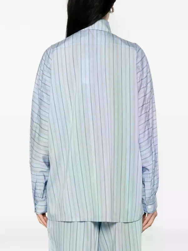 IRO PARIS Striped Shirt With Pointed Collar And Chest Pocket
