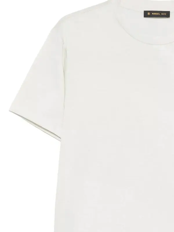MANUEL RITZ Round-neck T-shirt - Neutrals