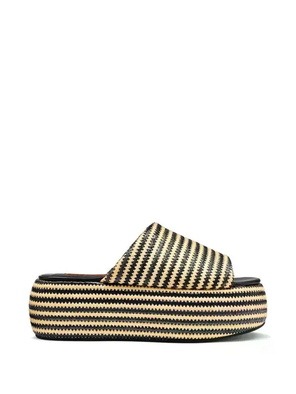 SIMONMILLER Striped Platform Sandals
