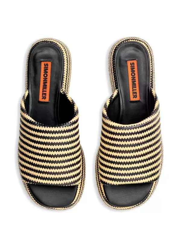 SIMONMILLER Striped Platform Sandals