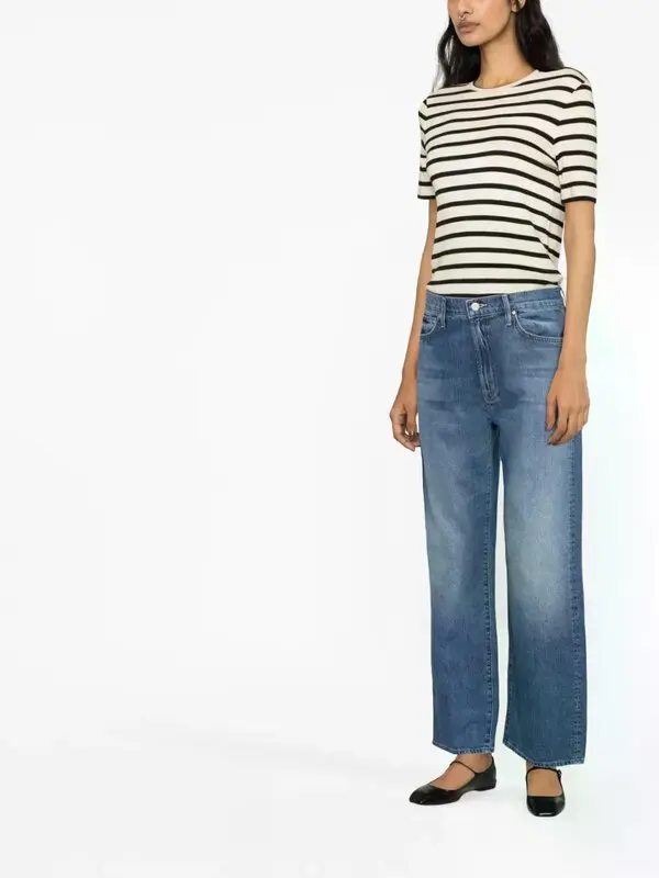 MOTHER The Dodger Ankle Cropped Straight-leg Jeans