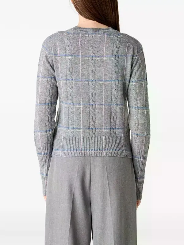 Guest In Residence Check Crew Jumper