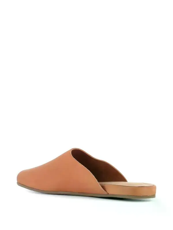 ANCIENT GREEK SANDALS Leather Flat Mules - Neutrals