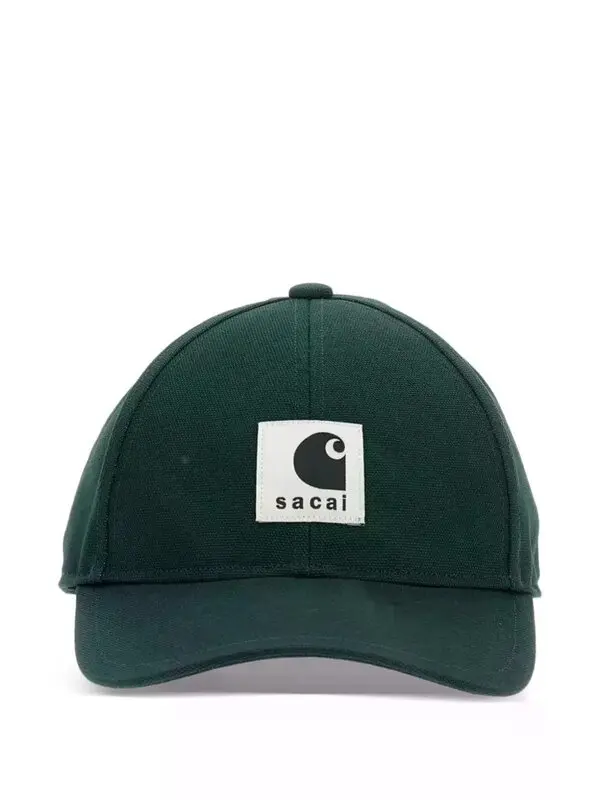 Carhartt Work In Progress X Sacai Logo Patch Baseball Cap - Green