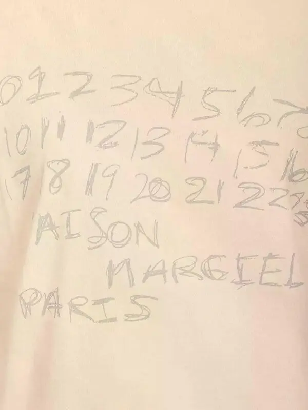 MAISON MARGIELA Cotton Numerical Print T-shirt