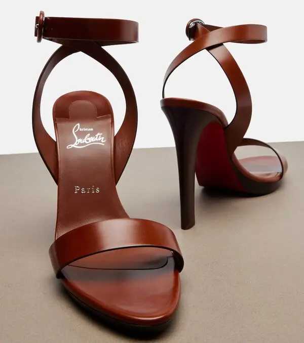 CHRISTIAN LOUBOUTIN Leather Slingback Sandals
