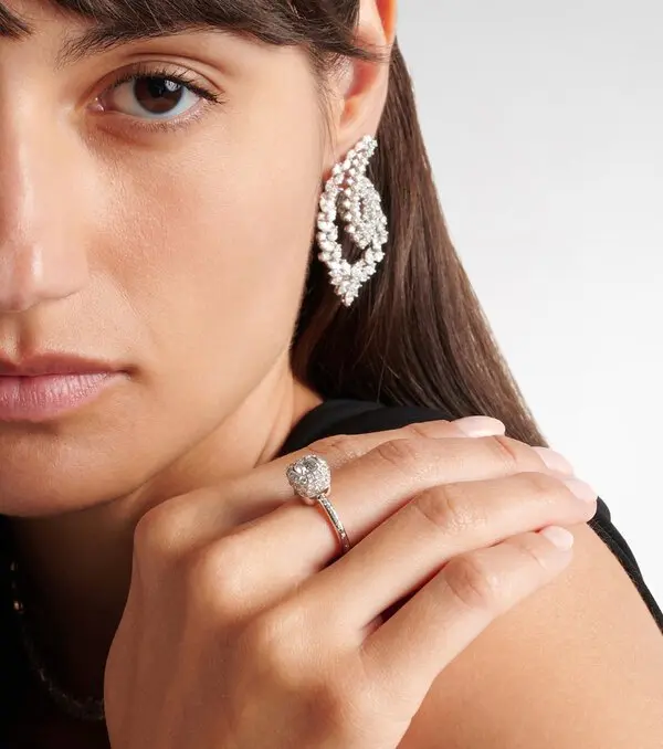 Pomellato Nudo Petit 18kt White Gold Ring With Diamonds
