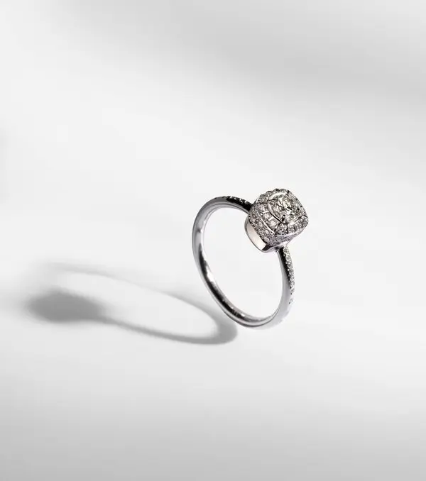 Pomellato Nudo Petit 18kt White Gold Ring With Diamonds