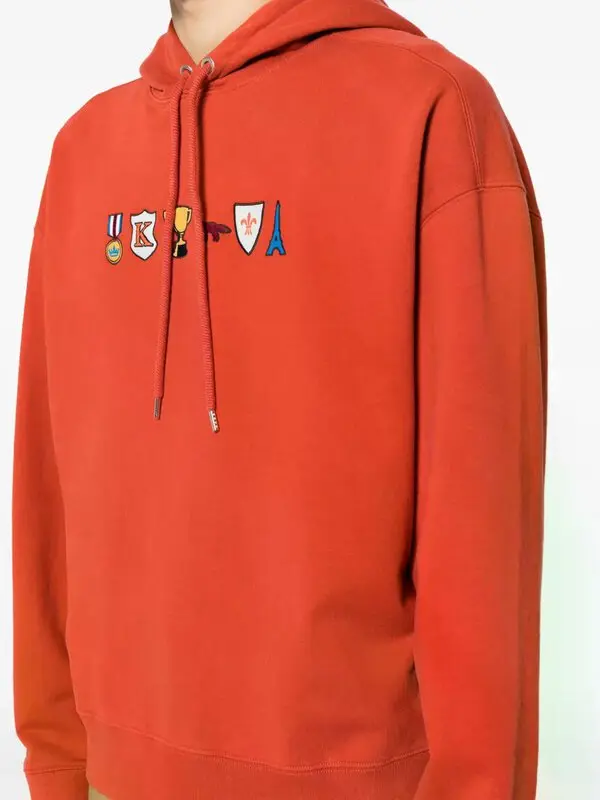 Maison Kitsuné Embroidered Cotton Hoodie