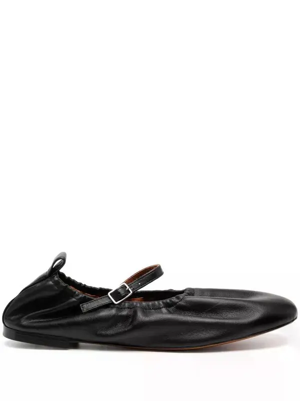 Maison Kitsuné Leather Ballerina Flats