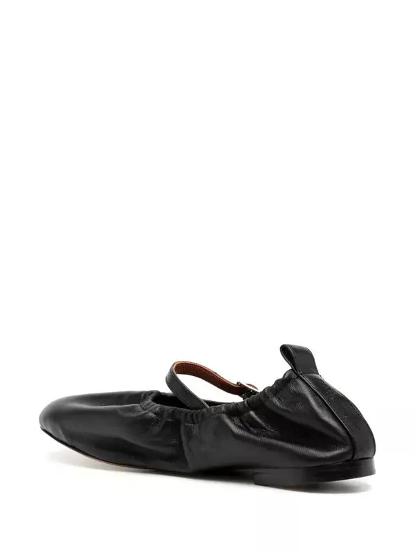 Maison Kitsuné Leather Ballerina Flats