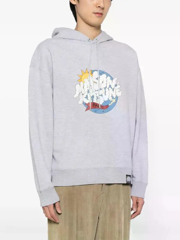 Maison Kitsuné Graphic-print Cotton Hoodie