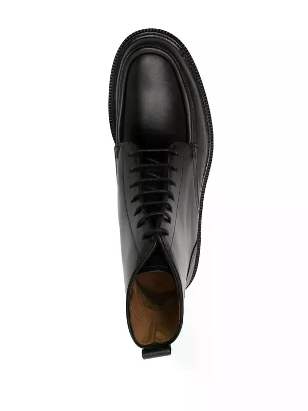 Maison Kitsuné Leather Lace-up Boots