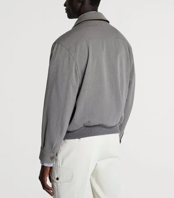 Dunhill Wool Super 120s Bomber Jacket