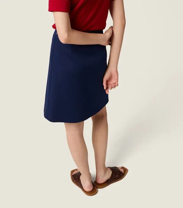 Miu Miu Pleated Mini Skirt In Technical Jersey