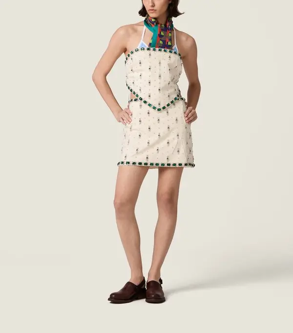 Miu Miu Embellished Cotton Top