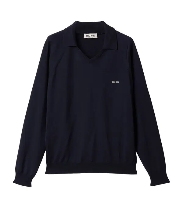 Miu Miu Wool Polo Sweater