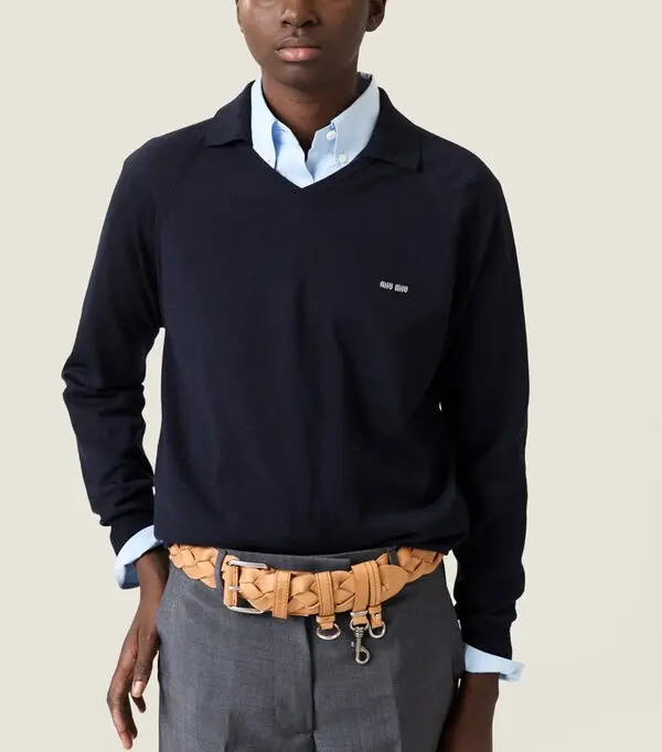 Miu Miu Wool Polo Sweater