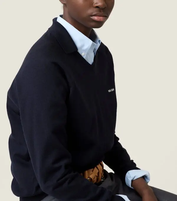 Miu Miu Wool Polo Sweater