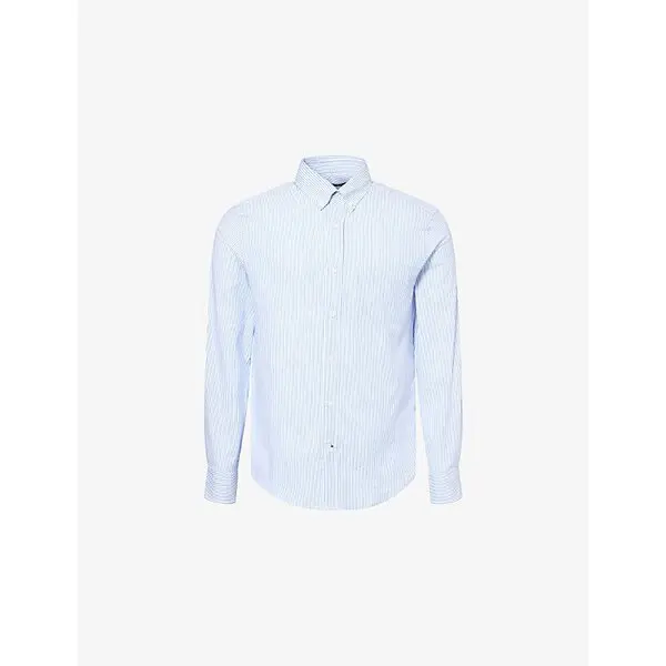 Dunhill Stripe Long-sleeve Cotton Shirt