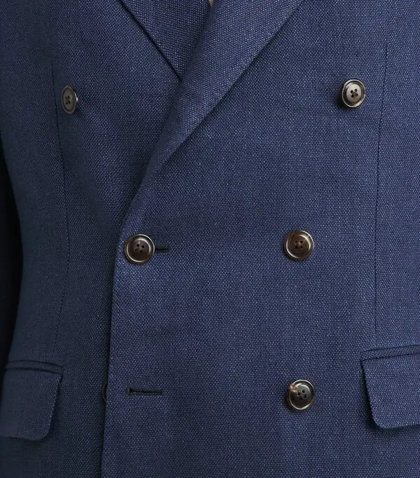 Polo Ralph Lauren Linen Double-breasted Suit Jacket