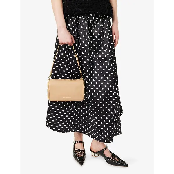 Marc Jacobs Snapshot Leather Shoulder Bag - Camel